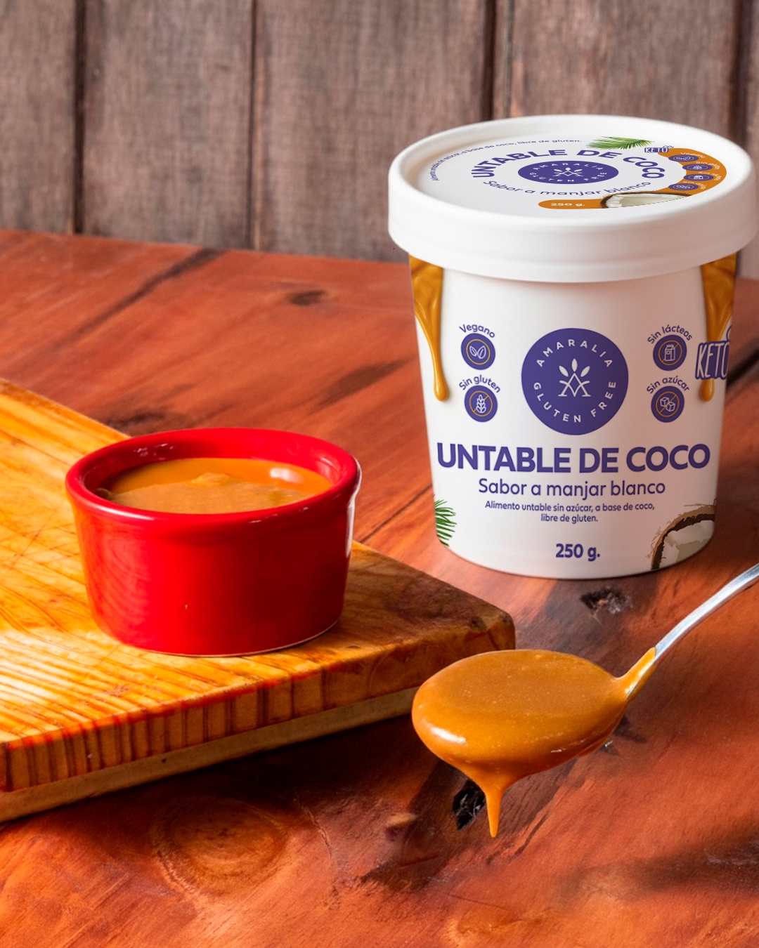 Untable de Coco Sabor a Manjar Blanco Vegano Keto Sin Azúcar Sin Gluten ...